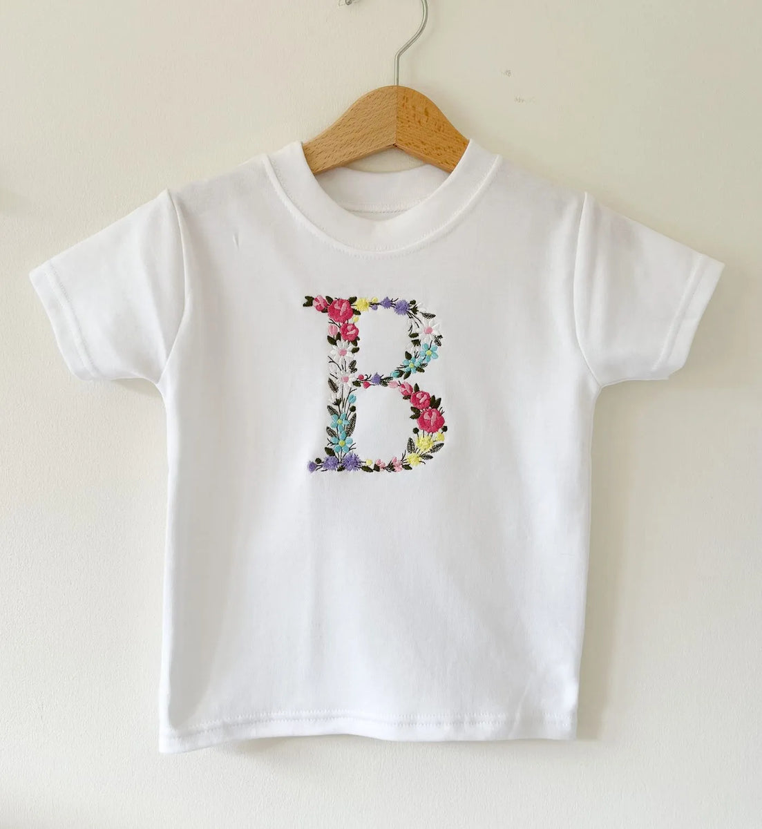 Large Floral Age/Initial T-Shirt – Sew Sian
