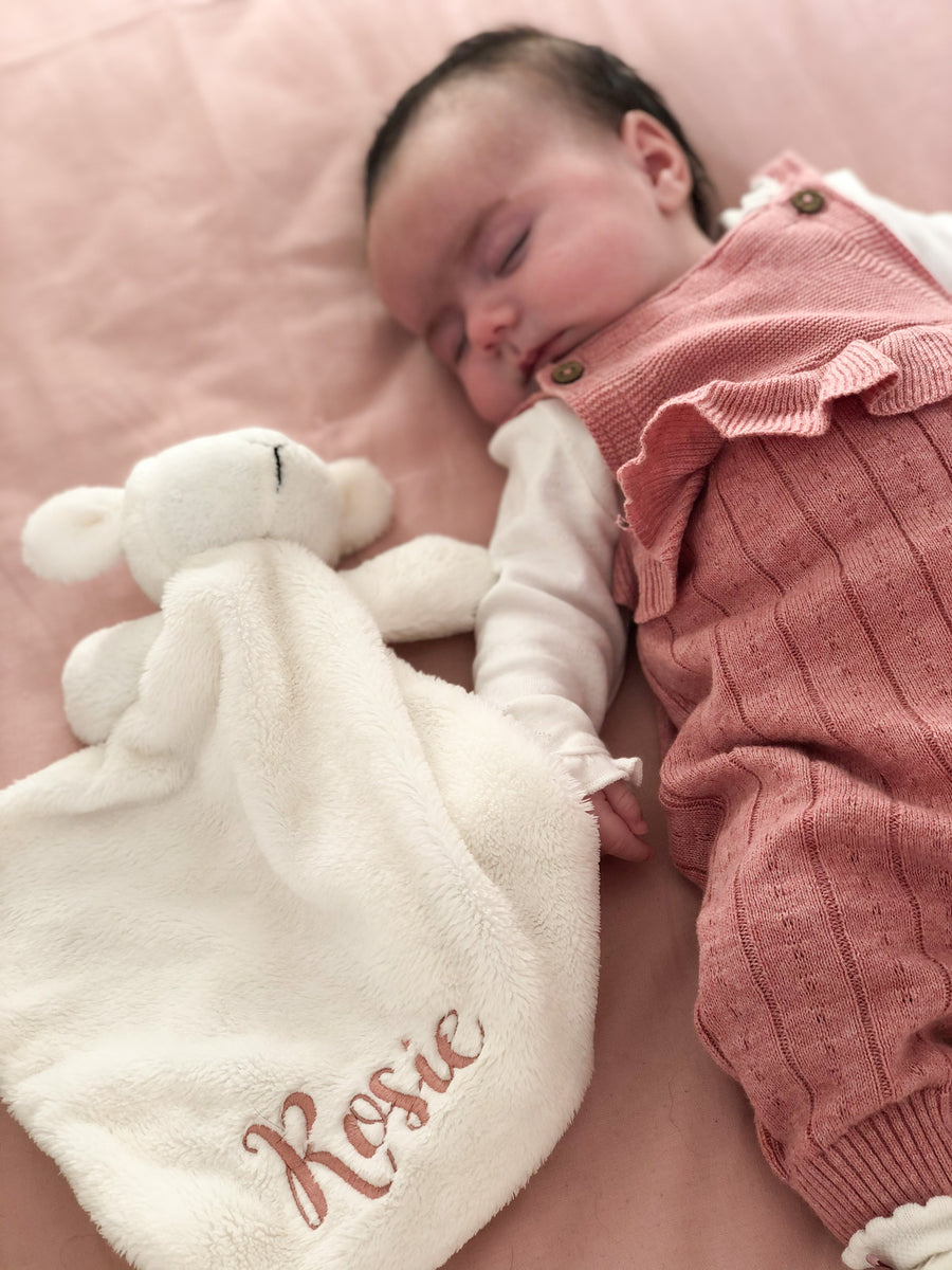 Personalised Lamb Comforter – Sew Sian